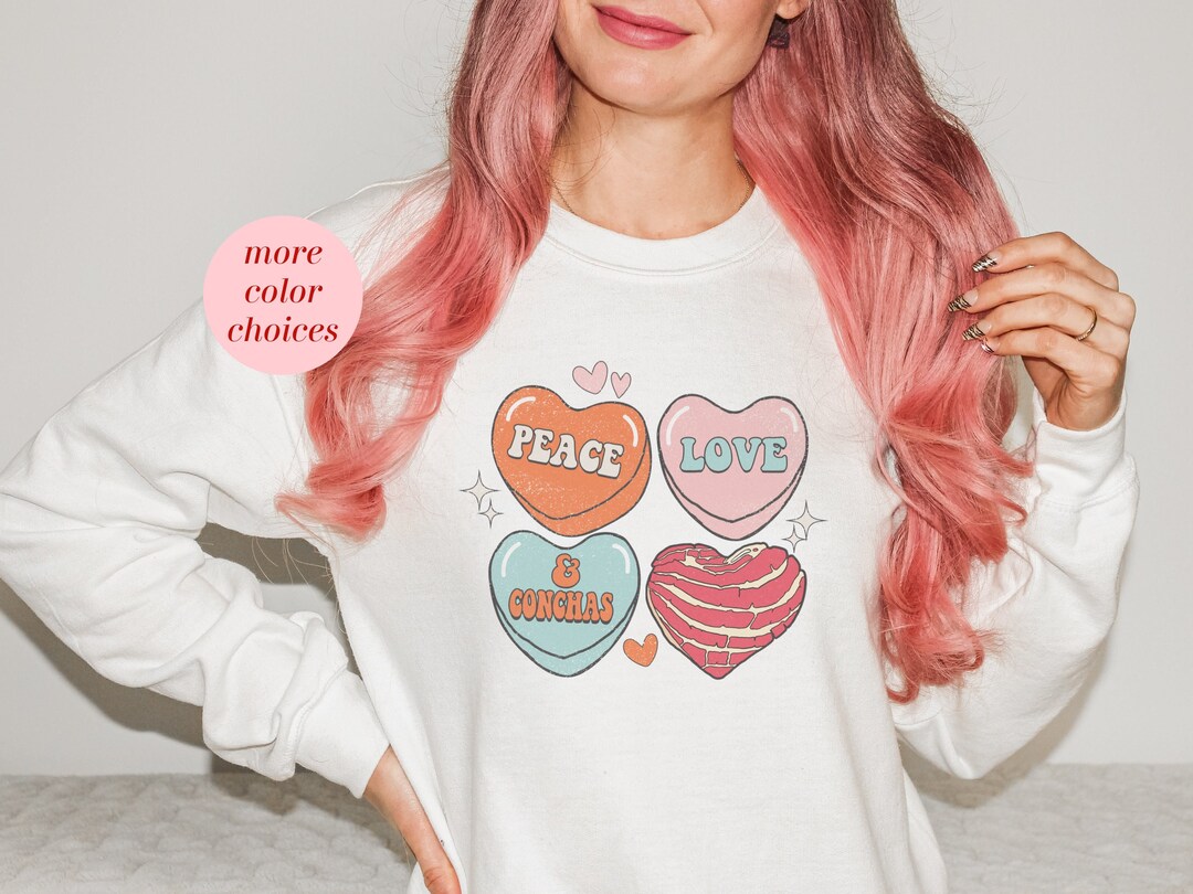 Peace, Love and Concha Pan Dulce Mexican Sweet Bread Hispanic Latinx ...