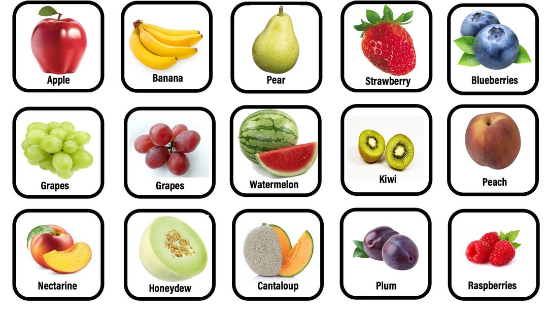 Fruit and Vegetable Pictures - Etsy