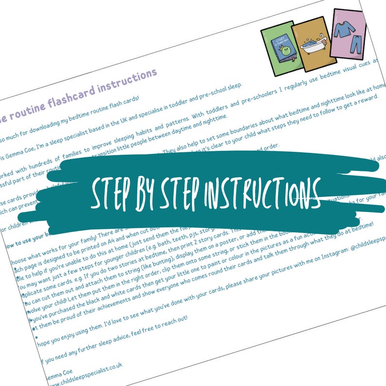 Bedtime Routine Flashcards to Colour in | Printable Toddler Routine ...