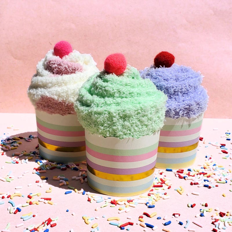 Cupcake Socks - Etsy