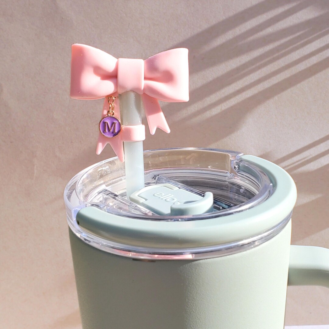 Bow Straw Topper Tumbler Accessory Gift for Teen Coquette Birthday ...