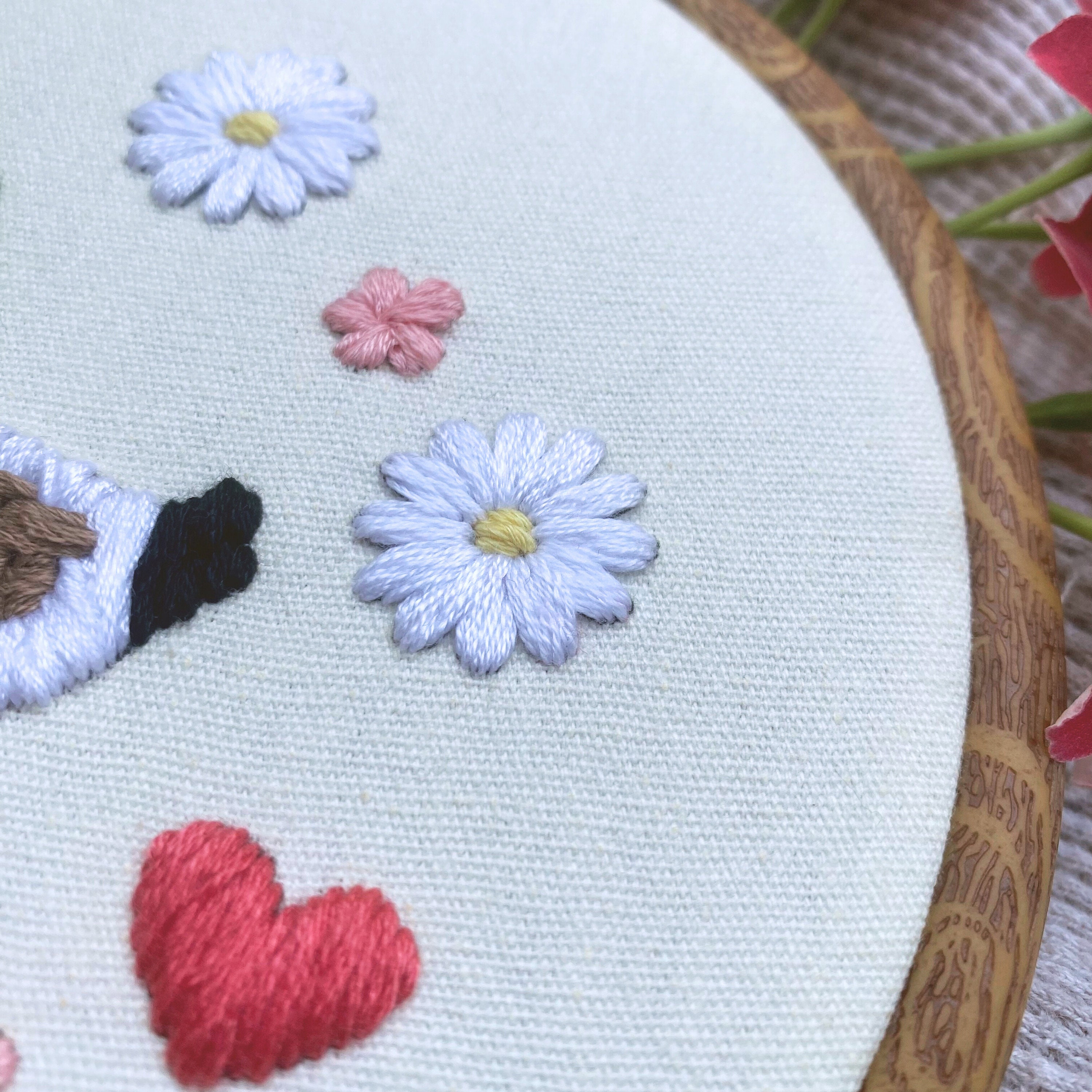 Flowery Duck Hand Embroidery Pattern | Instant Digital Download | Step ...