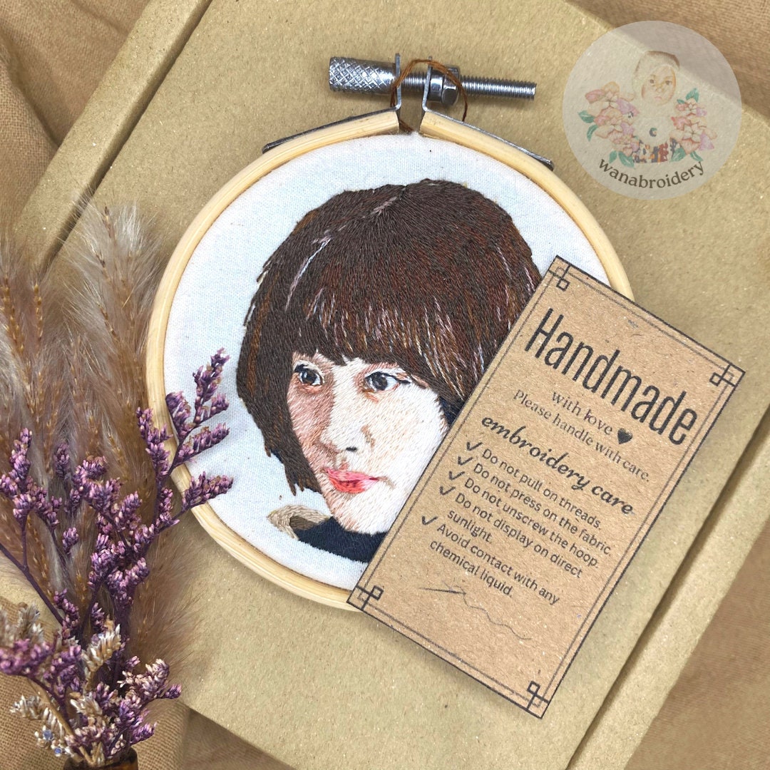 Instant Printable Hand Embroidery Care Card, Handmade Small Business ...