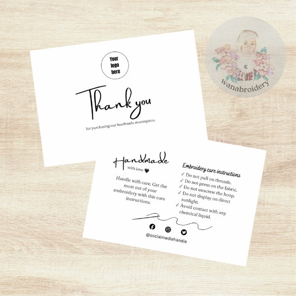 Embroidery Business Cards - Etsy