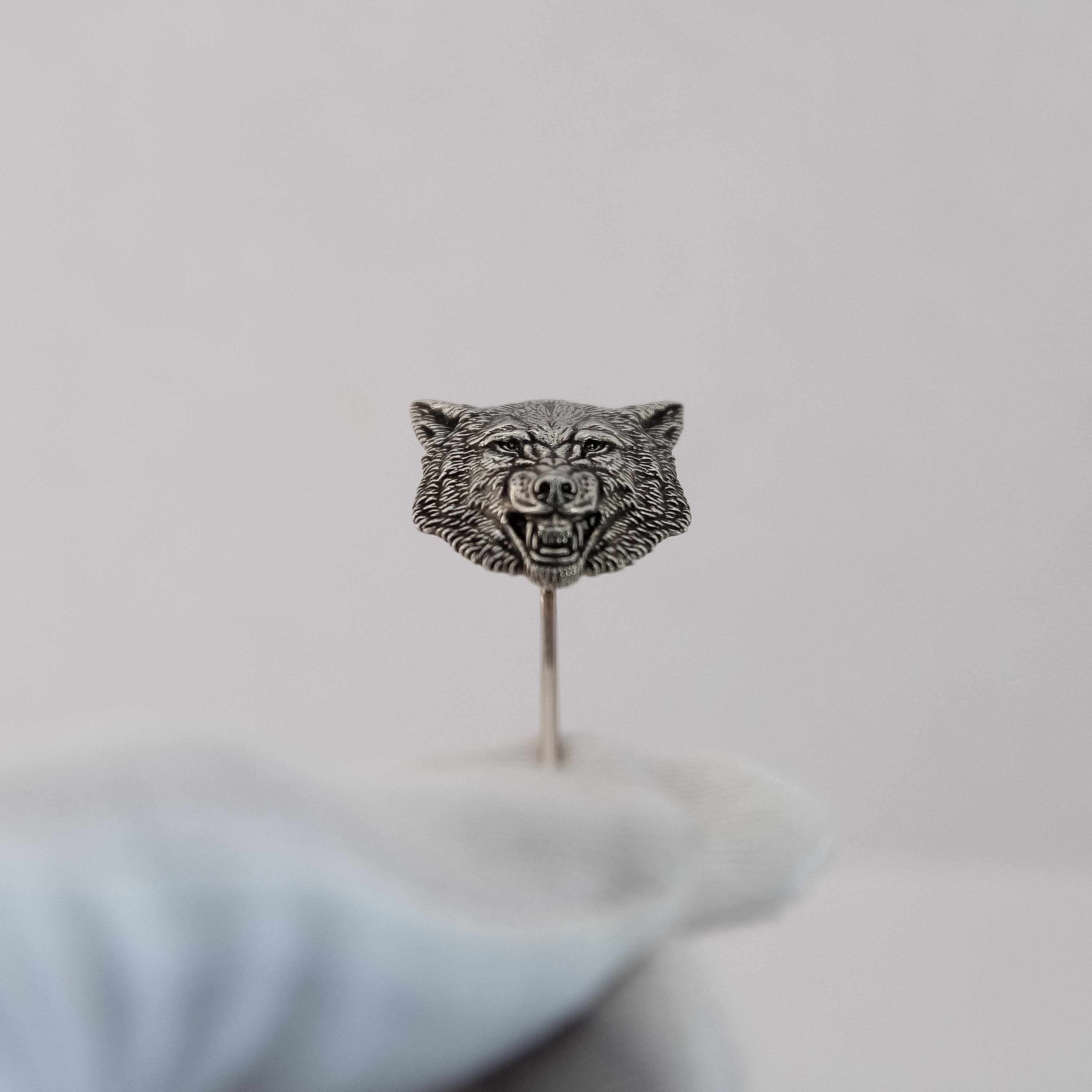 Lapel Pin Angry Wolf Stick Brooch Wolf Grinning I Love Wolves Wilije - Etsy