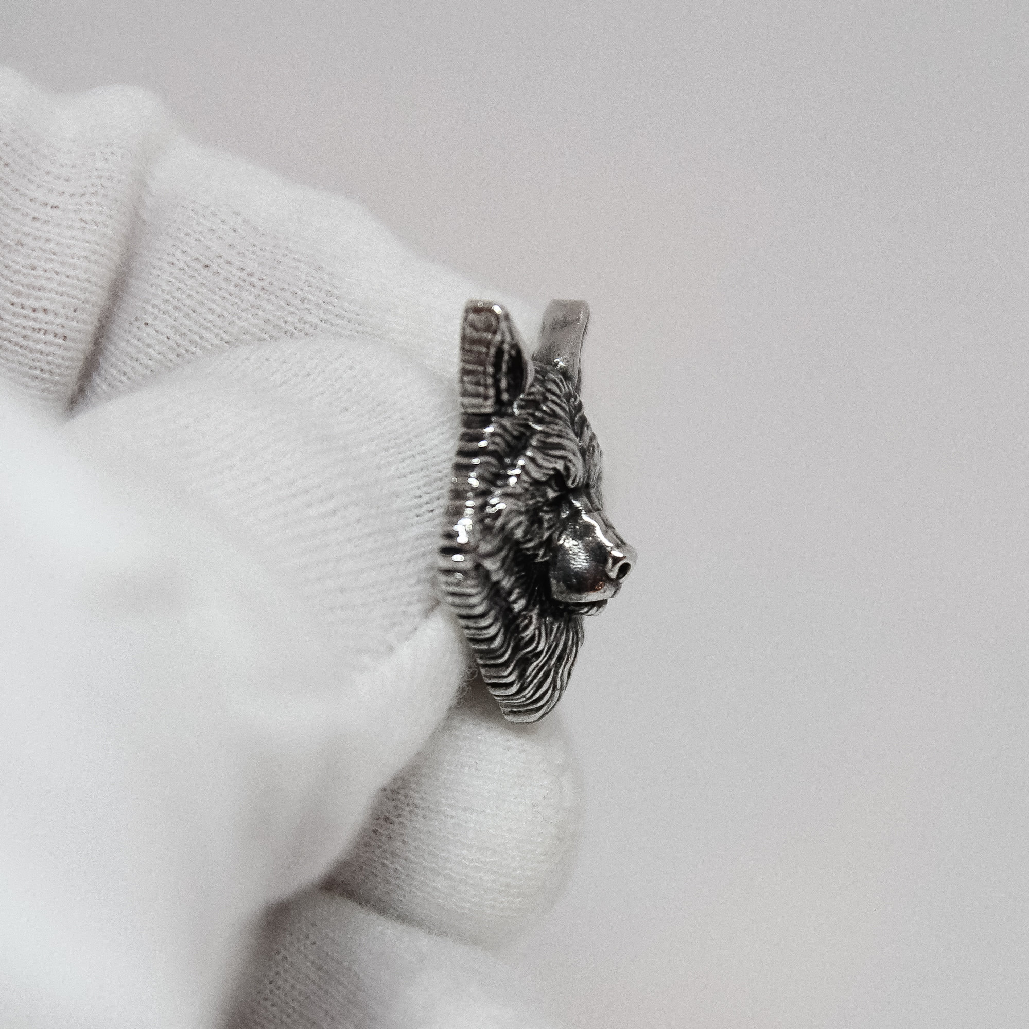 Pewter Pin Wolf Leader Metal Badge Wolf Head Handmade Brooch - Etsy