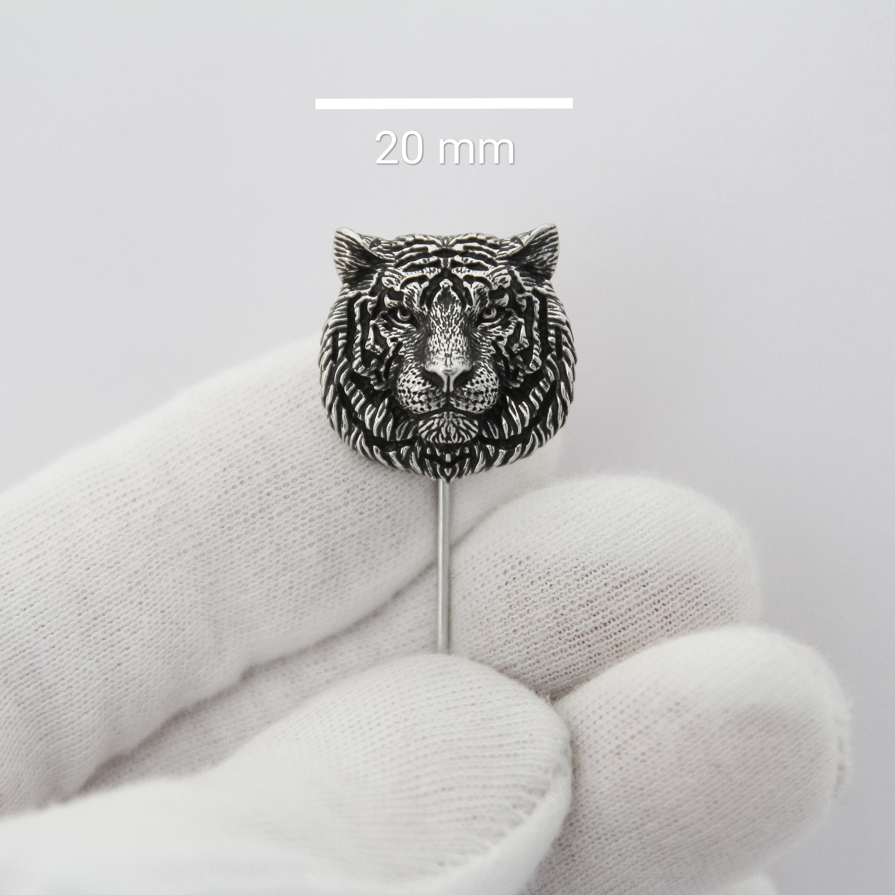 Lapel Pin Tiger Stick Pin Tiger Handmade Brooch for Suit I Love Tigers ...