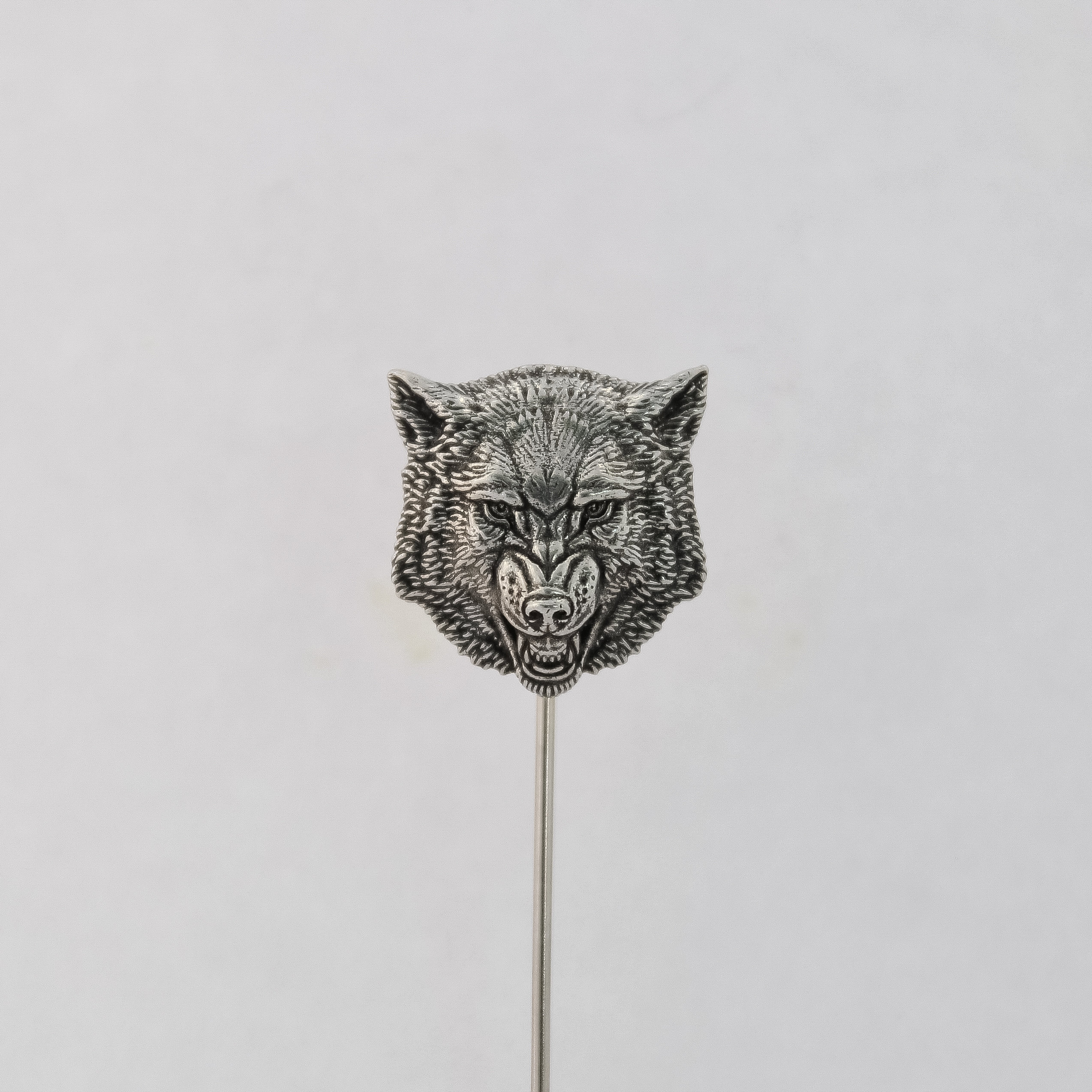 Lapel Pin Angry Wolf Stick Brooch Wolf Grinning I Love Wolves Wilije - Etsy