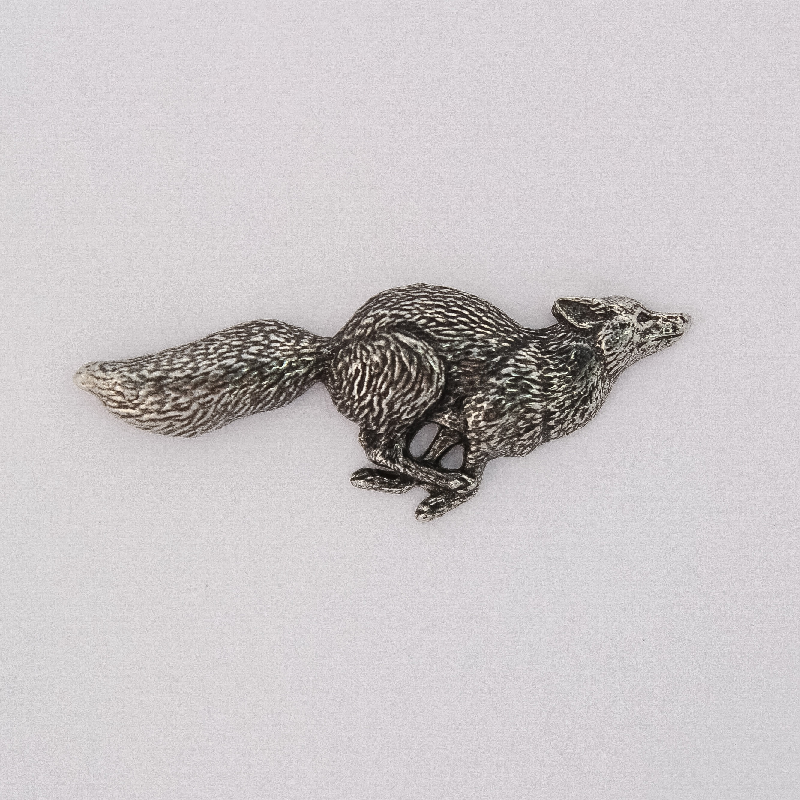 Perfect Pin Fox Running Highly Detailed Badge Fox Handmade Brooch Fox ...