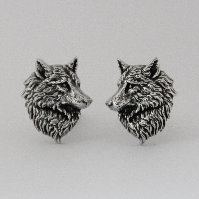 Wolf Cufflinks - Etsy