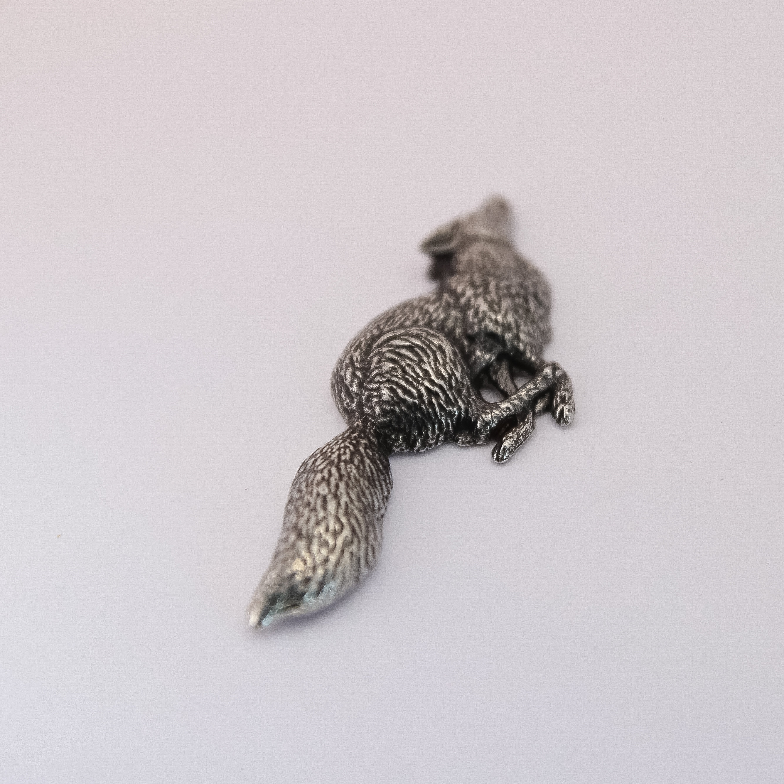 Perfect Pin Fox Running Highly Detailed Badge Fox Handmade Brooch Fox ...