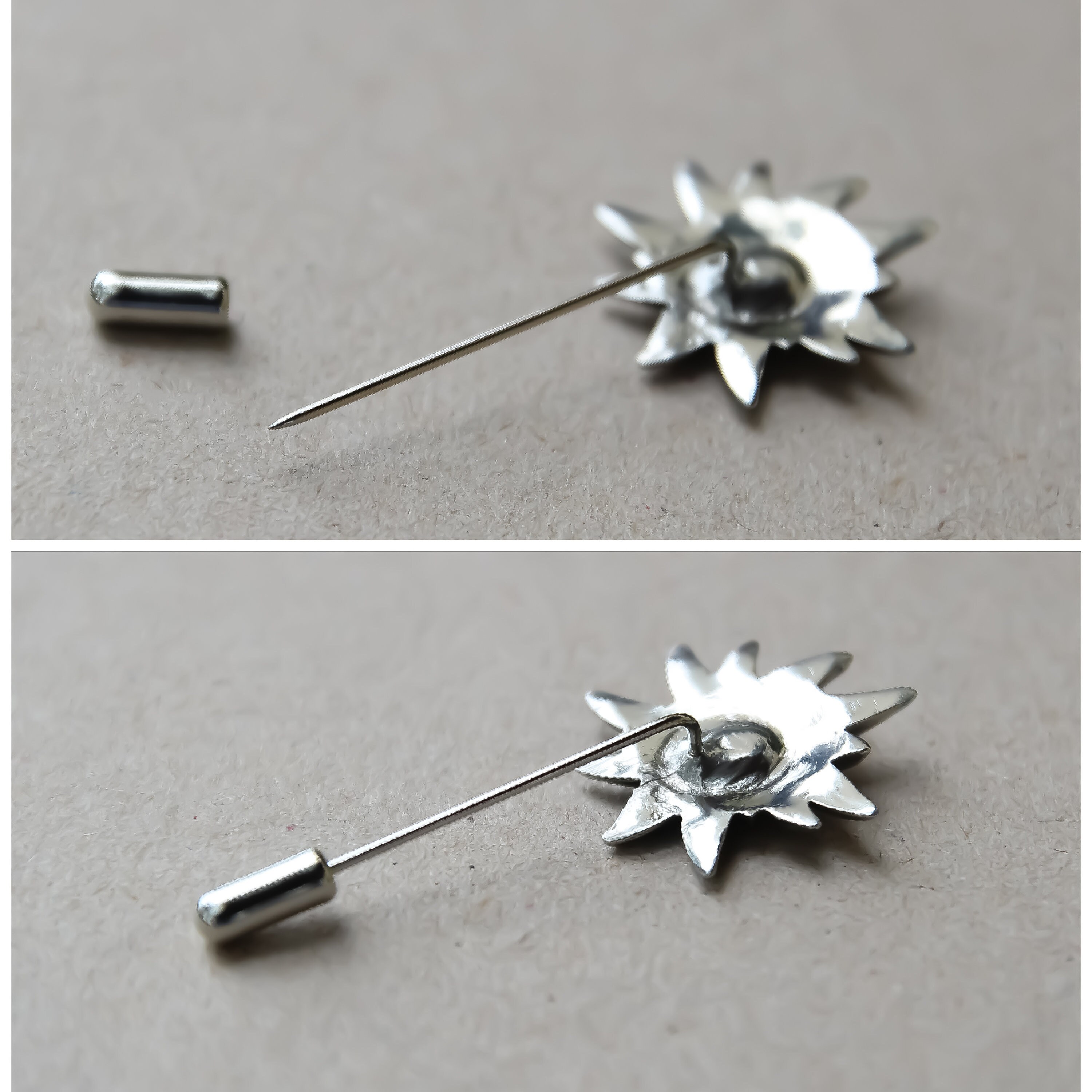 Lapel Pin Edelweiss Flower Revers Pin Wilije - Etsy