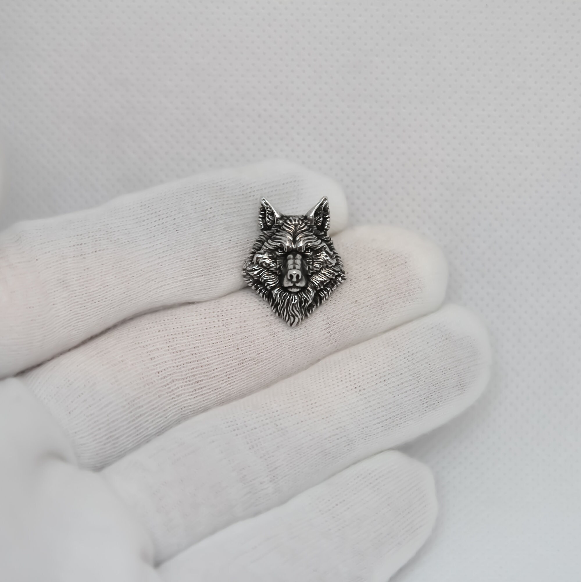 Pewter Pin Wolf Leader Metal Badge Wolf Head Handmade Brooch - Etsy