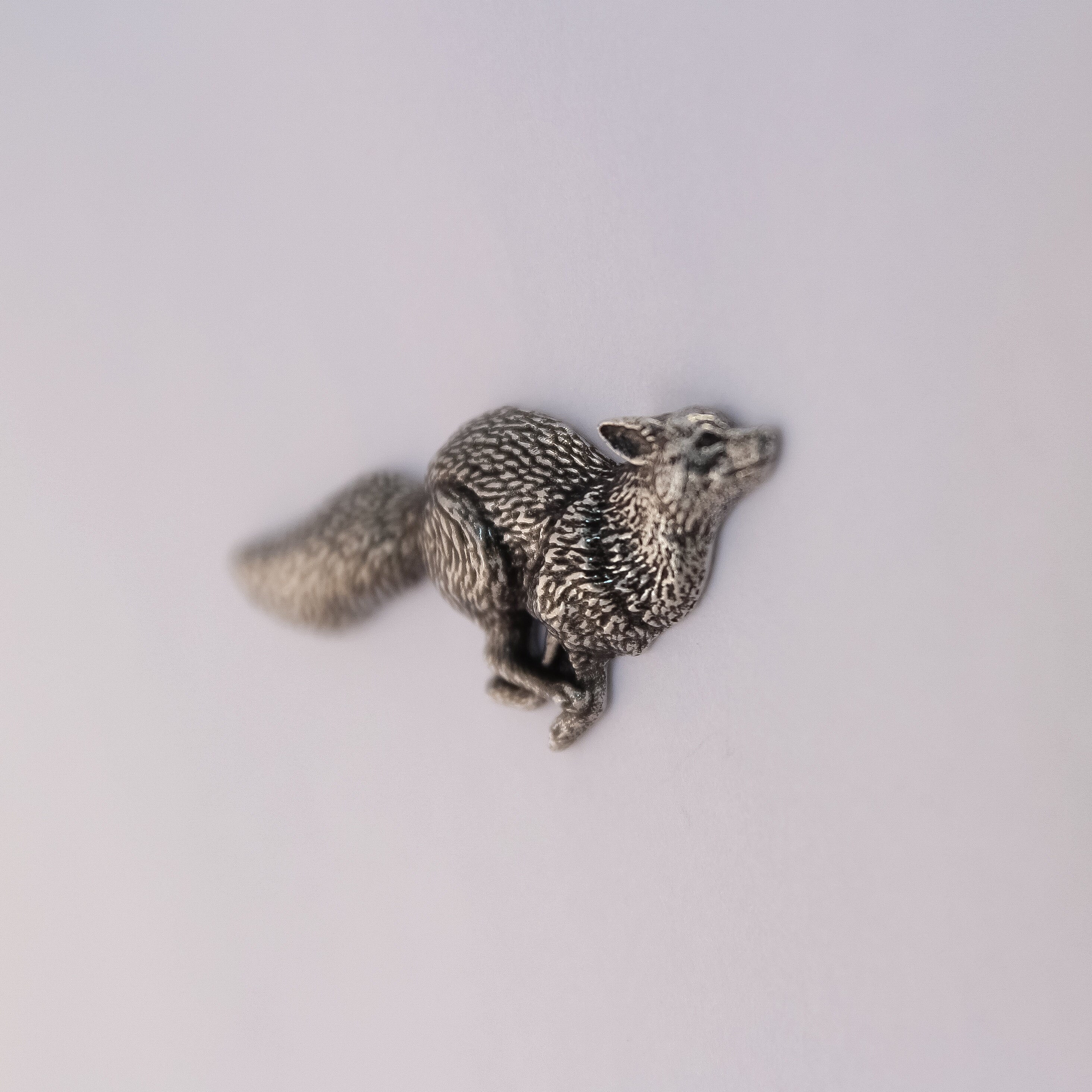 Perfect Pin Fox Running Highly Detailed Badge Fox Handmade Brooch Fox ...