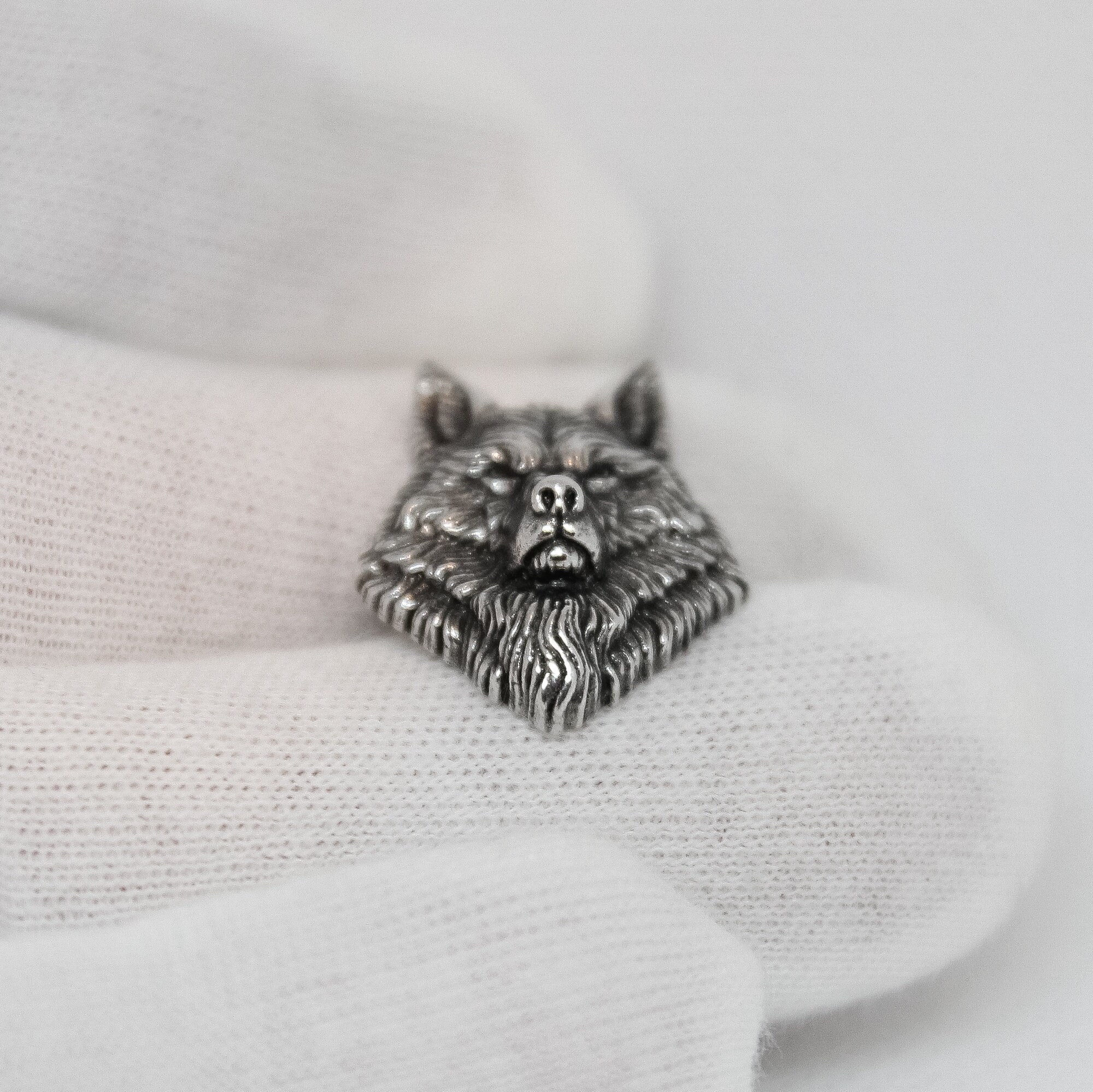 Pewter Pin Wolf Leader Metal Badge Wolf Head Handmade Brooch - Etsy