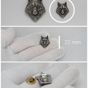 Pewter Pin Wolf Leader Metal Badge Wolf Head Handmade Brooch Wolf ...