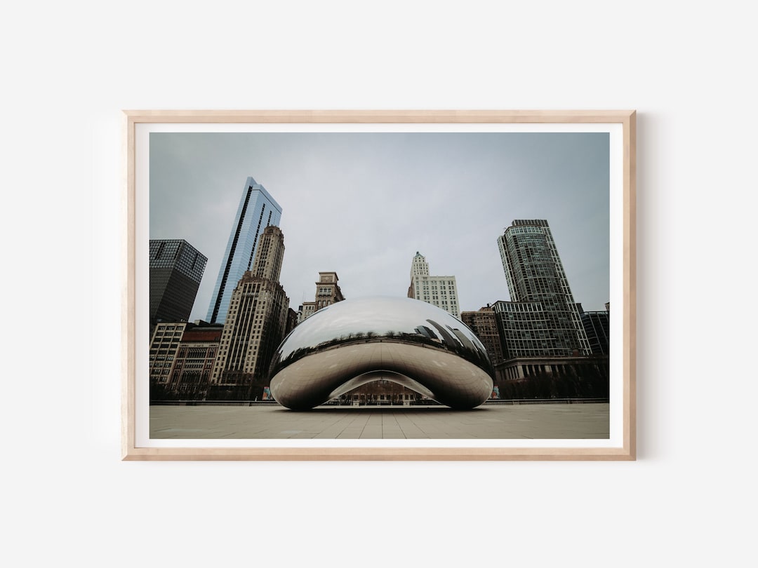 Cloud Gate Wall Art Chicago Bean Wall Art Chicago Photography Chicago ...