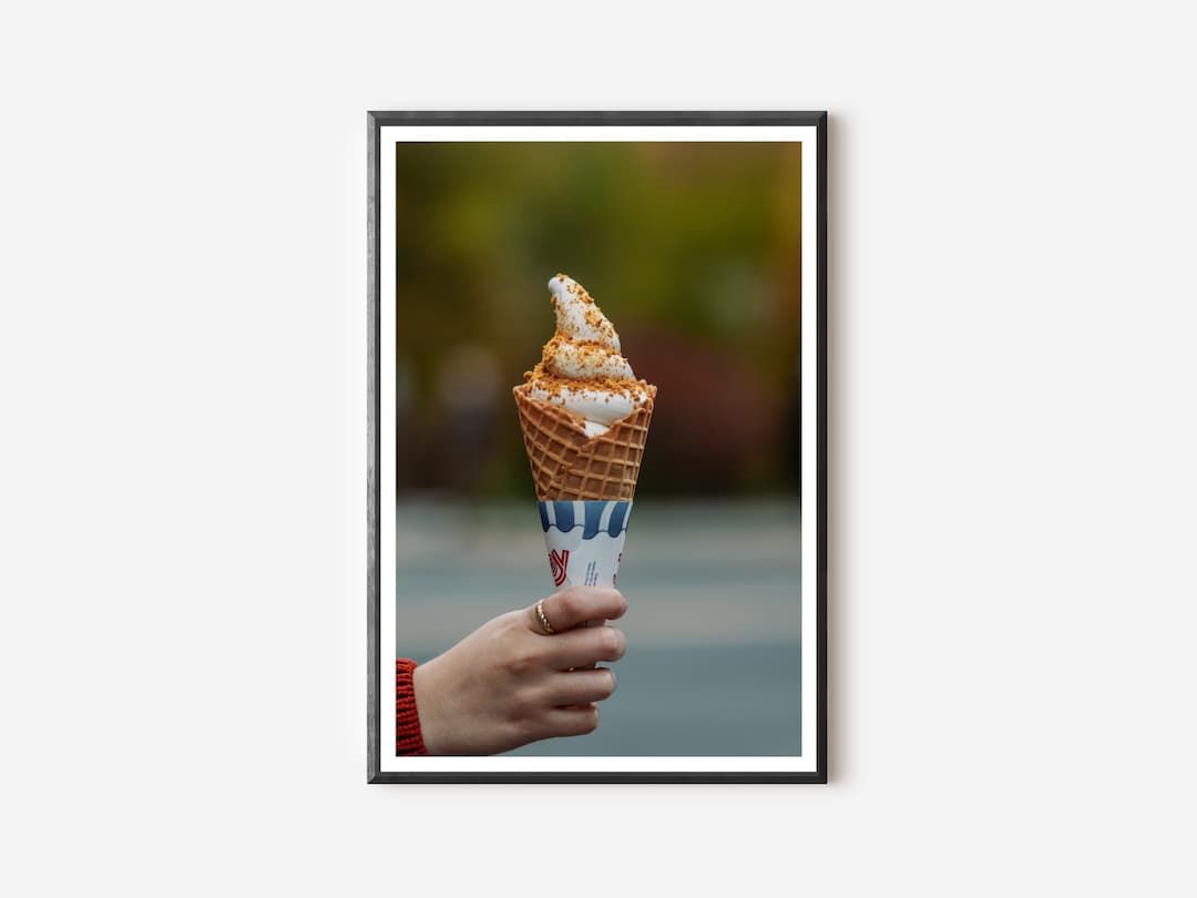 Maple Creemee Cone Print: Vermont Photography, Kid's Room Decor - Etsy