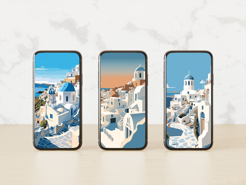 Santorini, Oia, Greece iPhone Wallpaper iPhone Lock Screen iPhone ...