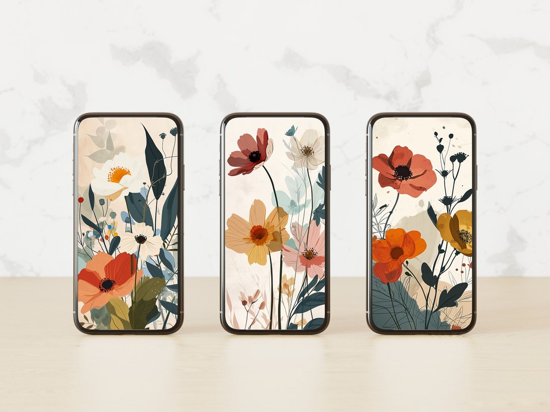 Boho Summer Flowers - iPhone Wallpaper | iPhone Background | Android ...