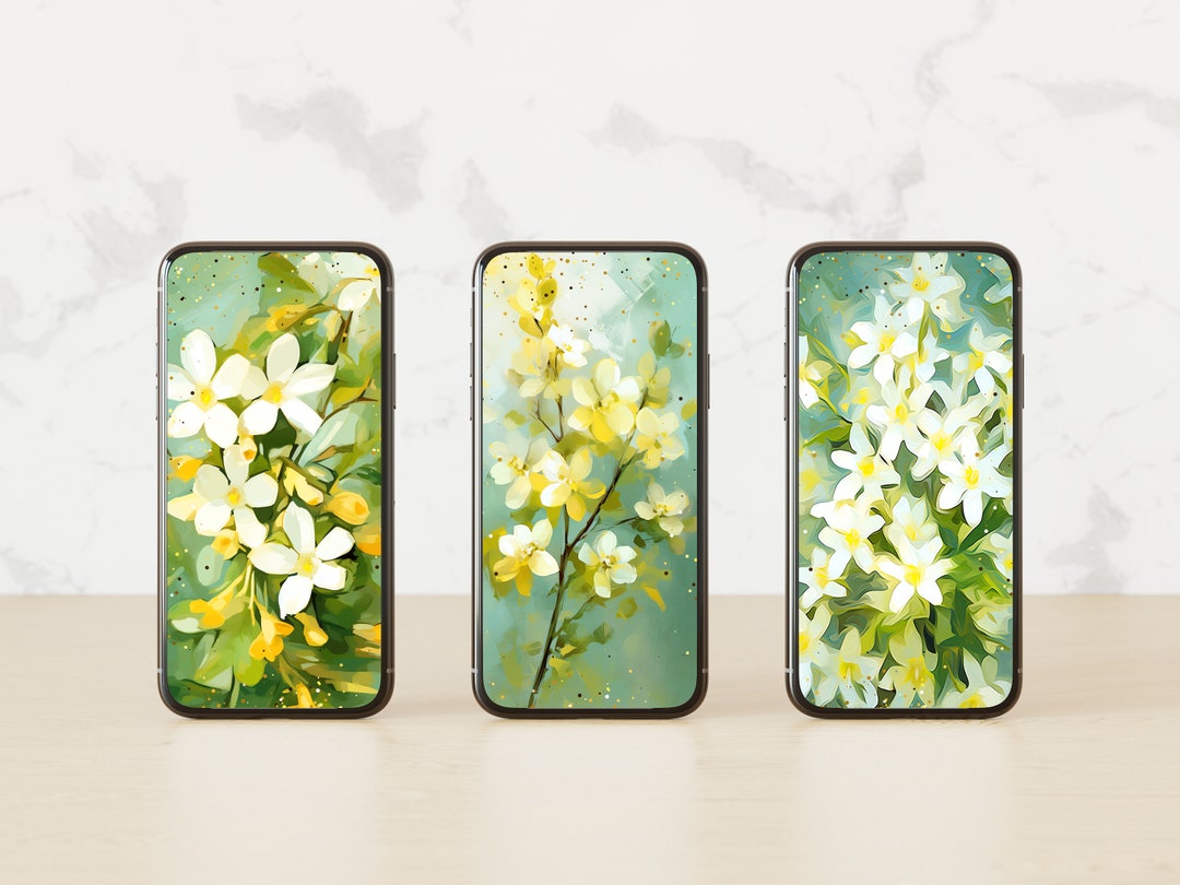 Beautiful Fragrant Jasmine iPhone Wallpaper | iPhone Lock Screen ...