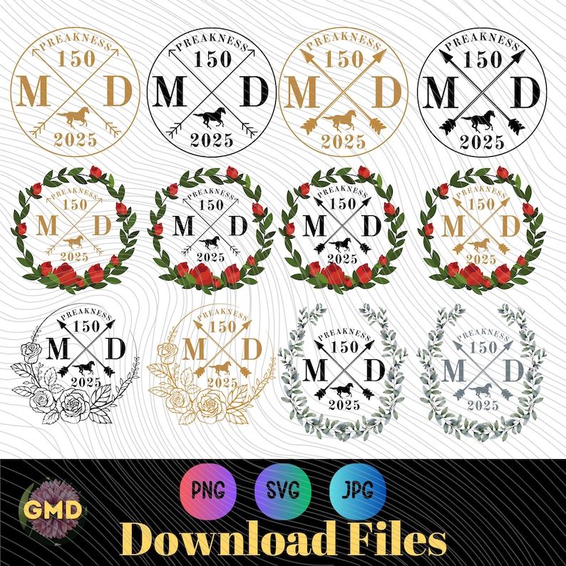 BUNDLE** 2025 Maryland Preakness 150, Derby 151 Png Digital Design ...