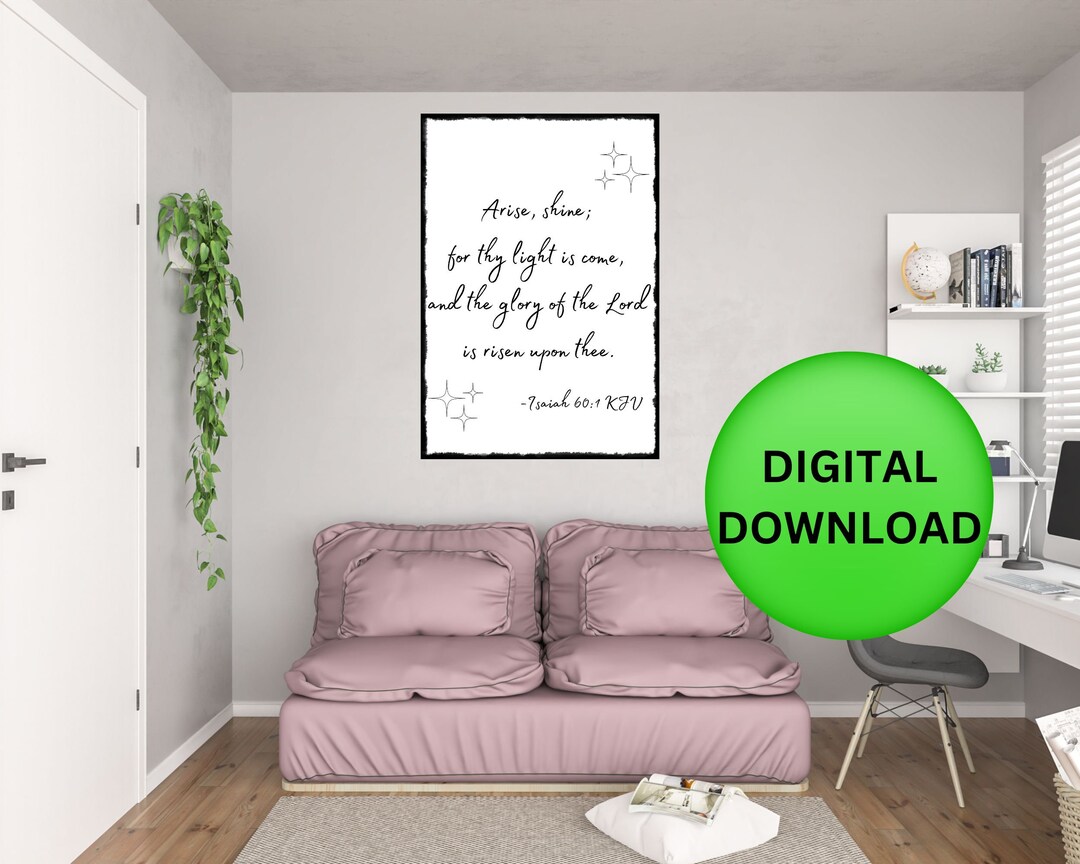 Arise, Shine; for Thy Light is Come | Isaiah 60:1 | Simplistic ...