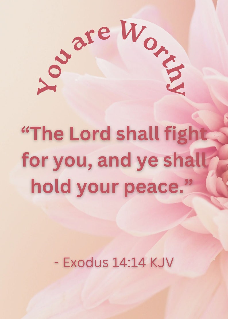 Exodus Wall Art, Bible Verse Poster for Christians, Scripture Art Print ...