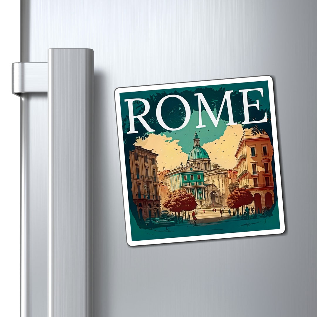 Rome Travel Magnet Stunning Rome Souvenir Rome Italy Painting Design ...
