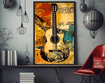 Ukulele Vintage Patent Drawing Art Digital Printable Poster - Etsy Canada