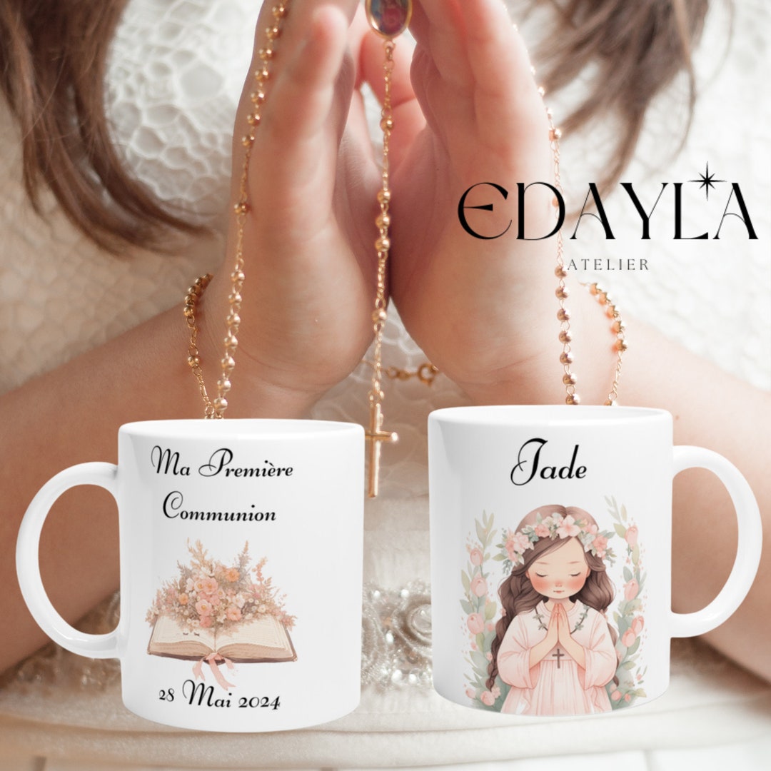 First Communion Gift/first Communion Cup/first Communion Mug/girl Communion/personalized First ...