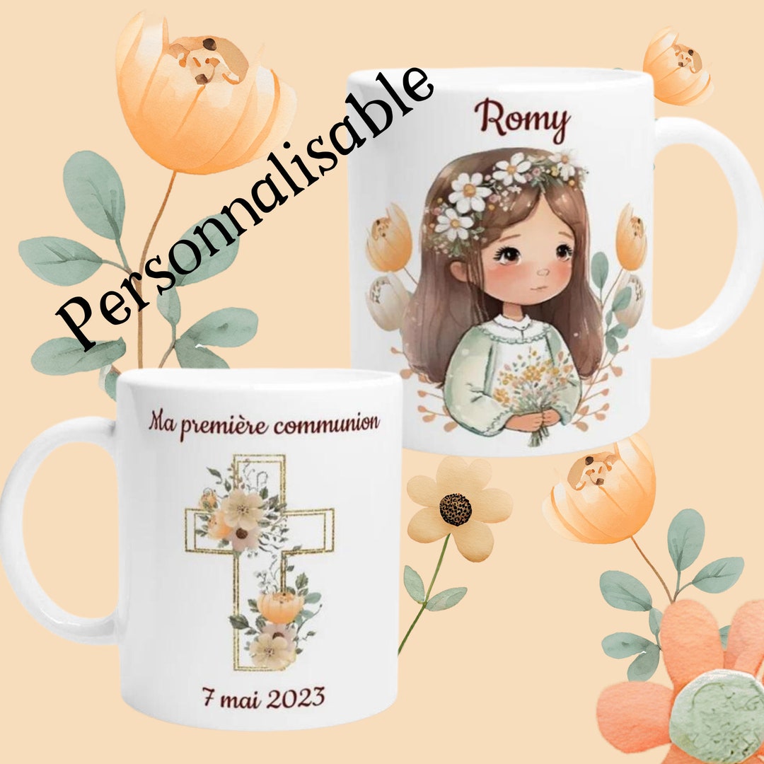 First Communion Gift/first Communion Mug/girl Communion/ Personalized ...