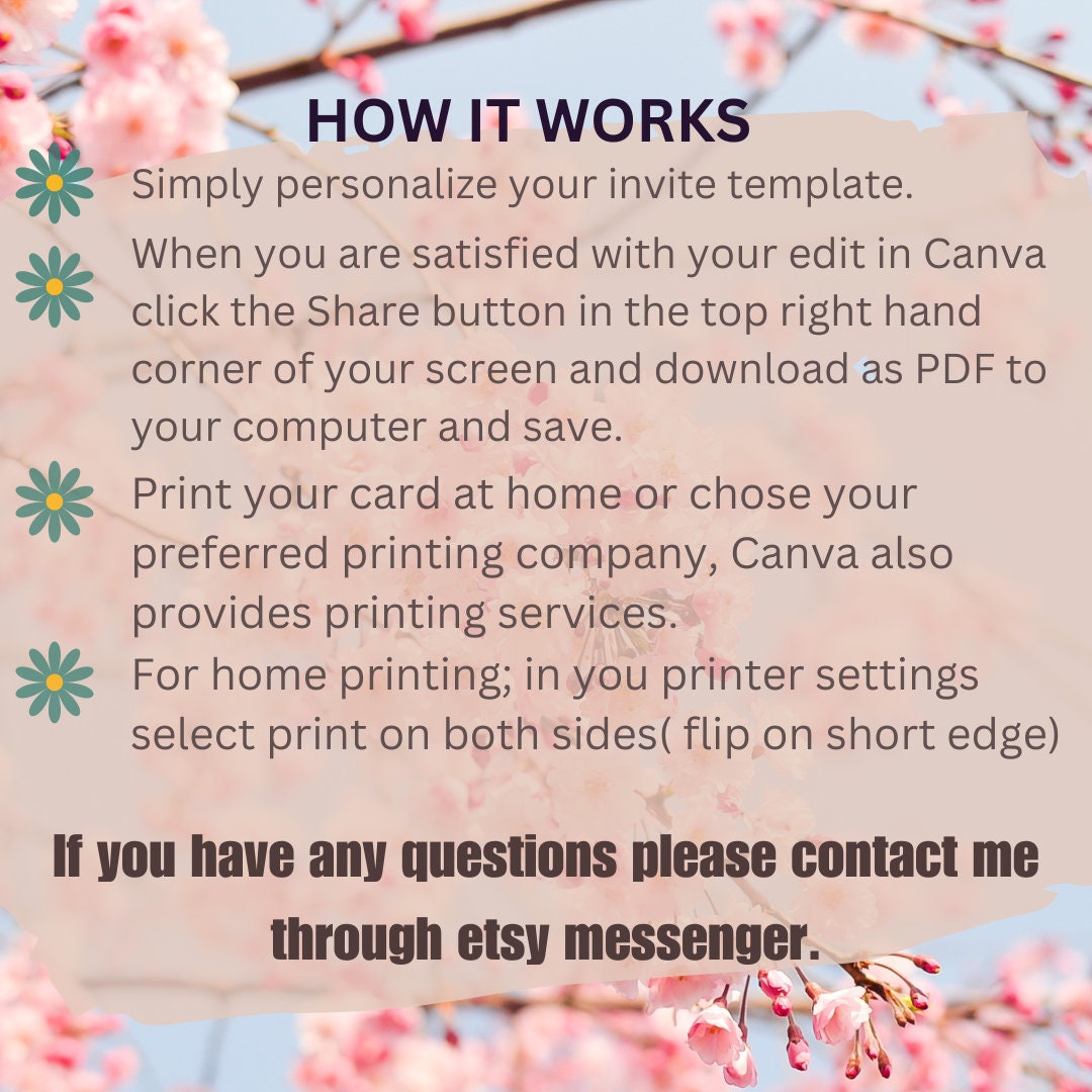 Birthday Card Editable Printable Colourful Floral Colourful Birds High ...