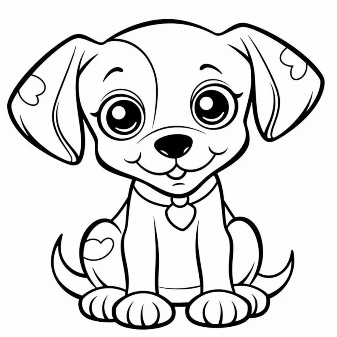 Printable Dog Coloring Pages for Kids and Adults - Etsy