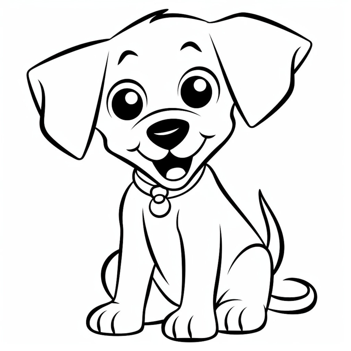 Printable Dog Coloring Pages for Kids and Adults - Etsy