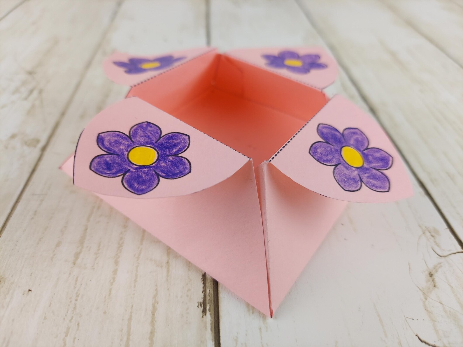 Printable Mother's Day Flower Basket Template PDF Download With ...