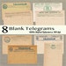 Vintage 1800s Telegram Template: Printable Antique Ephemera (digital ...