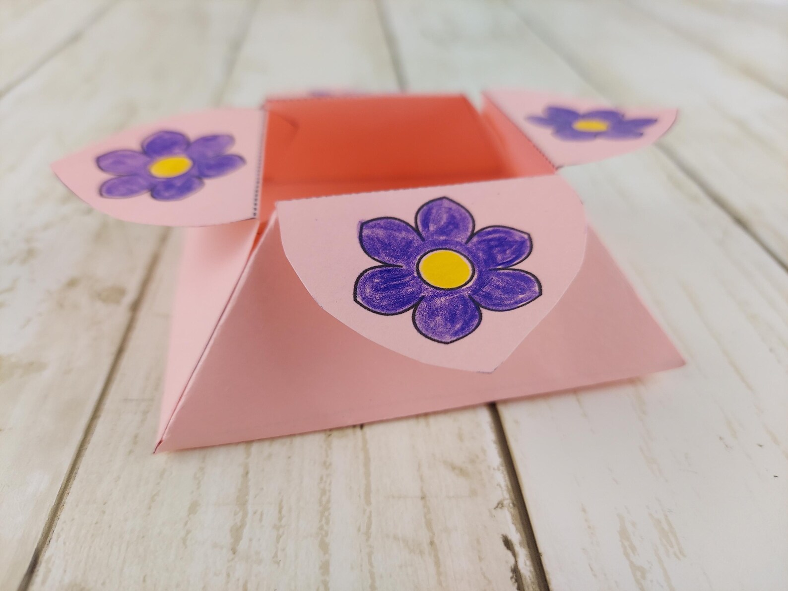 Printable Mother's Day Flower Basket Craft: Kids Coloring Page (PDF ...