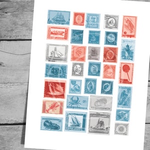 Nautical Stamps - Sailboats Lighthouse Ships Beach Shells Postage Stamp ...