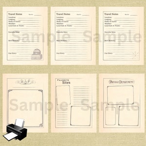 Digital Travel Diary - Printable Vacation Journal - Holiday Notebook ...