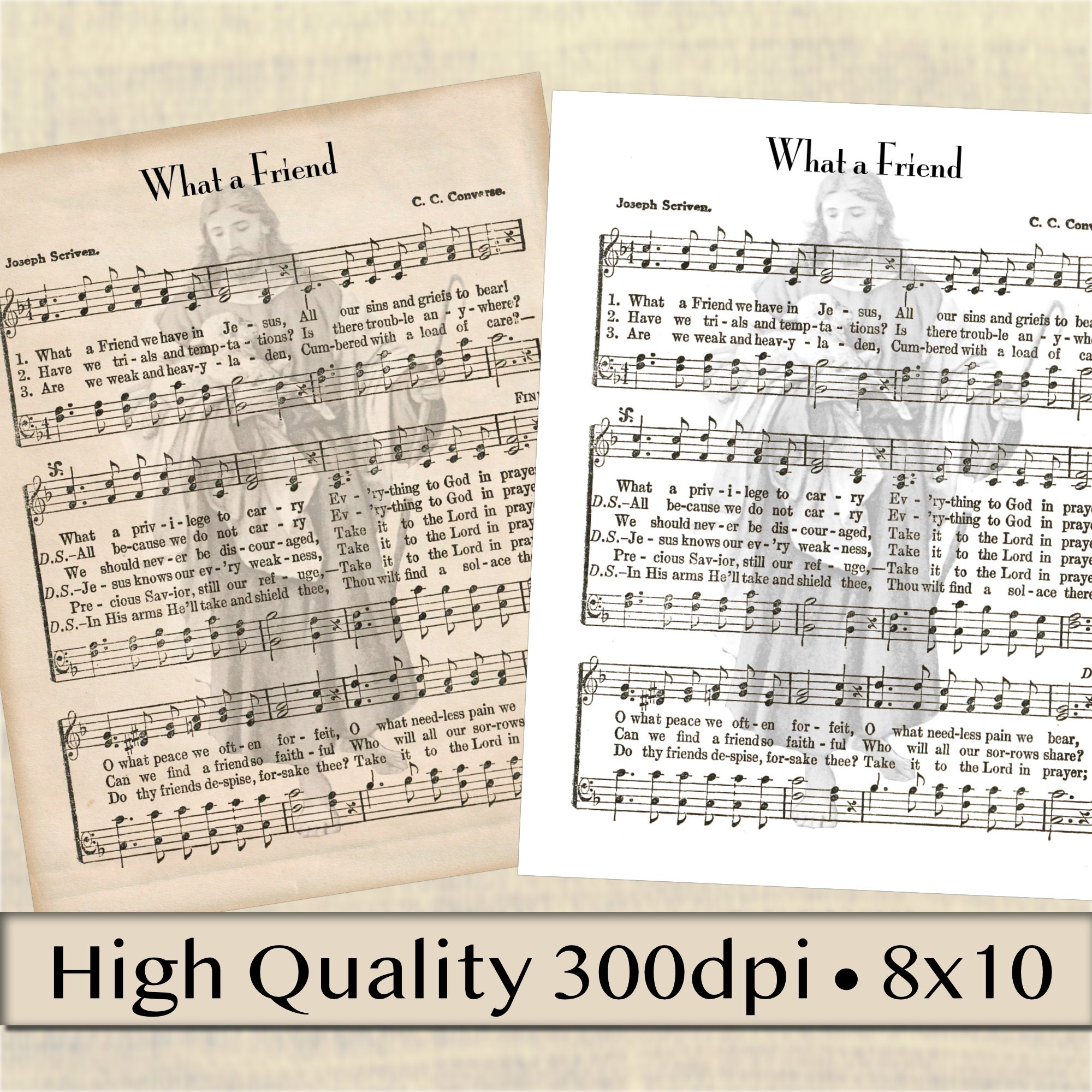 What a Friend We Have in Jesus Hymn Sheet Music - Christian Songs ...