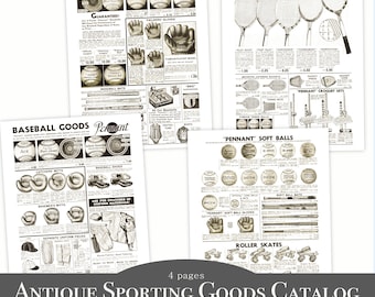 Printable Antique Fishing & Camping Catalog Pages - Vintage Book Papers ...