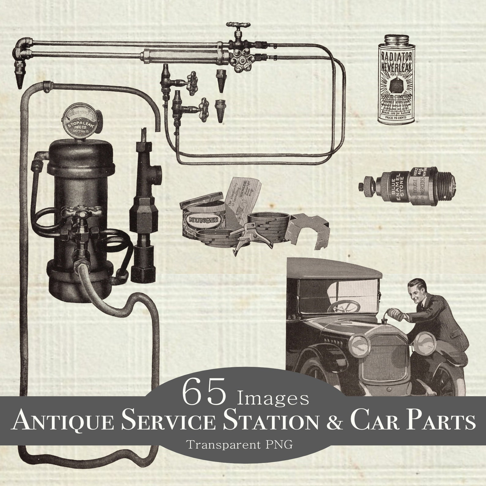 Antique Clipart Auto Parts, Service Station, Race Cars, Mechanic, Auto ...
