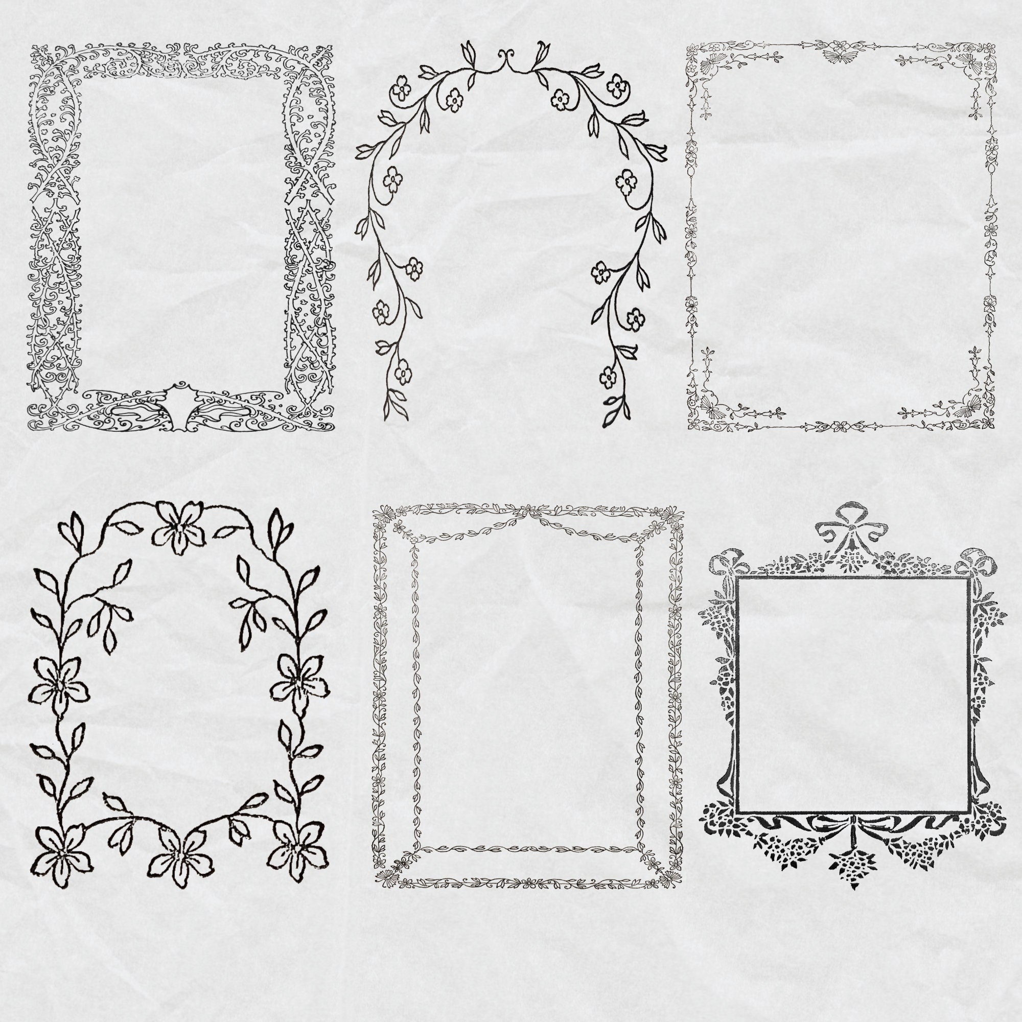 Imágenes Prediseñadas De Bordes Primitivos