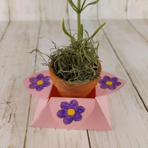 Printable Mother's Day Flower Basket Template PDF Download With ...