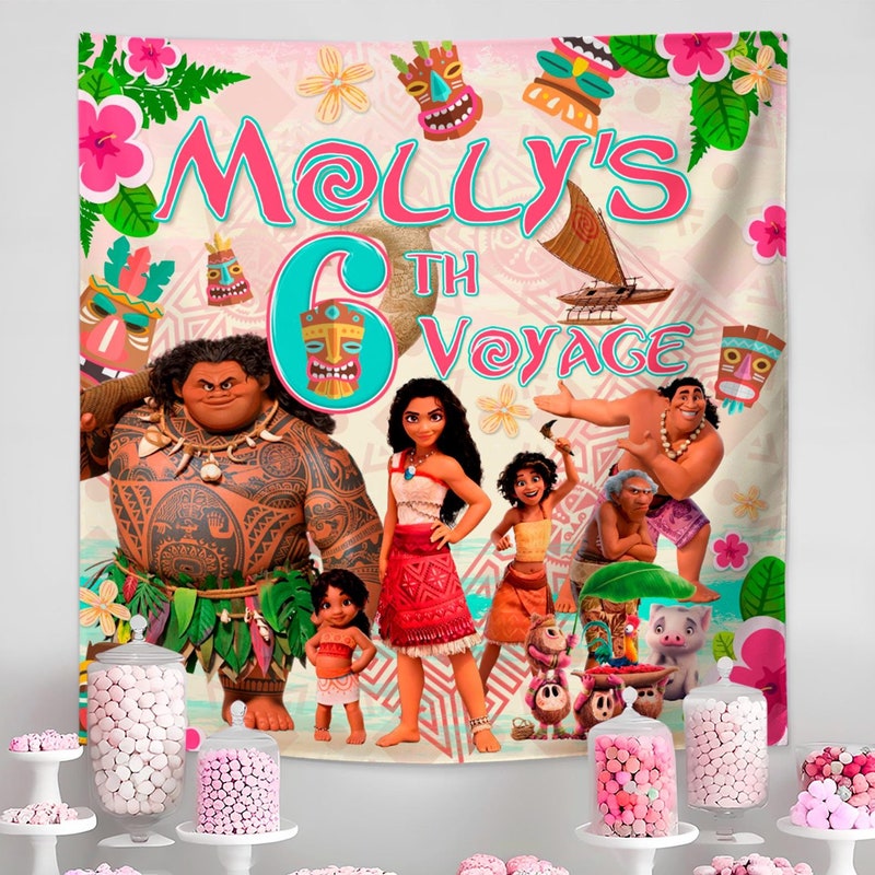 Moana Backdrop - Etsy