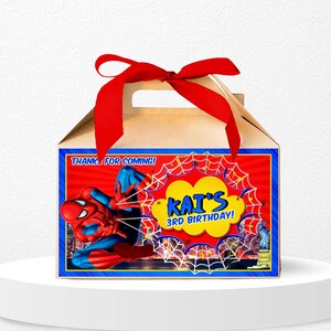 Super Hero Gable Box Label Hero Printable Label Kids Box Label Super ...