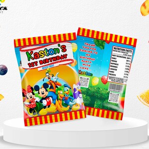Theme Park Fruit Snack Wrapper Amusement Park Candy Wrappers Kids Snack ...