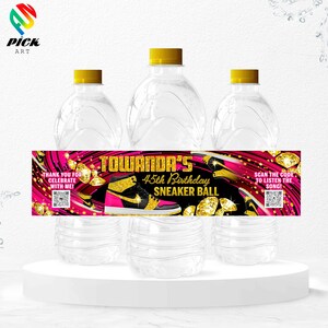 Editable Water Bottle Label, Editable Drink Label, Editable Juice Label ...