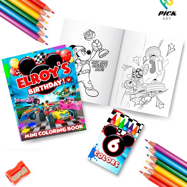 Mini Coloring Book Template - Etsy